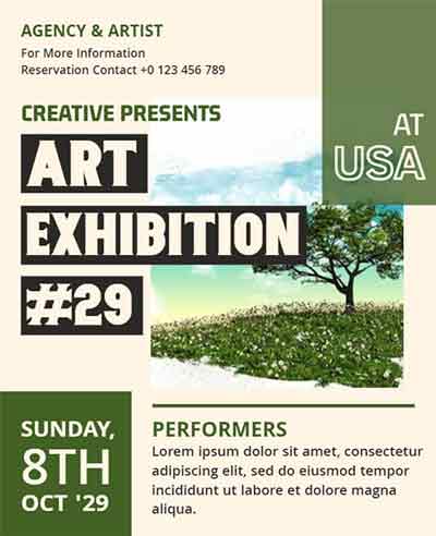 Art Exhibition Flyer Templates – Free | Customize | Download