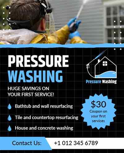 Pressure Washing Flyer Templates – Free | Customize | Print
