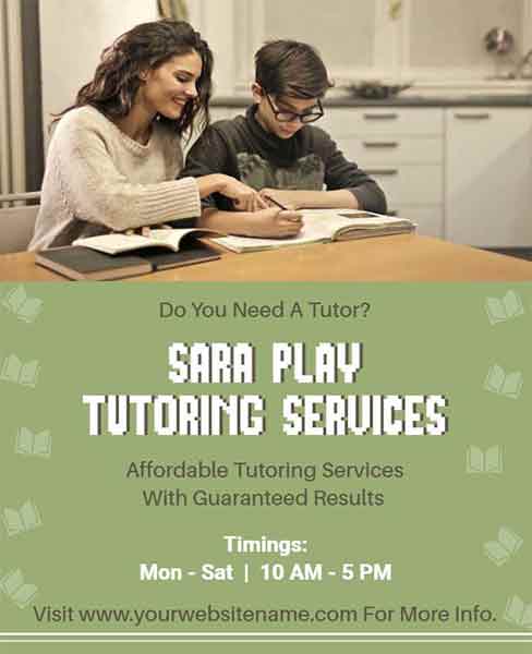 Tutoring Flyer Templates – Free | Editable | Downloadable