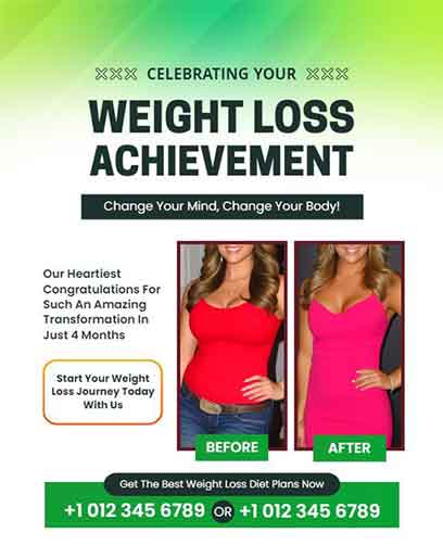Weight Loss Flyer Templates – Free | Editable | Downloadable