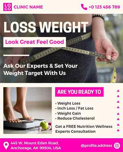 Weight Loss Flyer Templates – Free | Editable | Downloadable