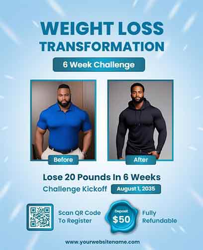 Weight Loss Flyer Templates – Free | Editable | Downloadable