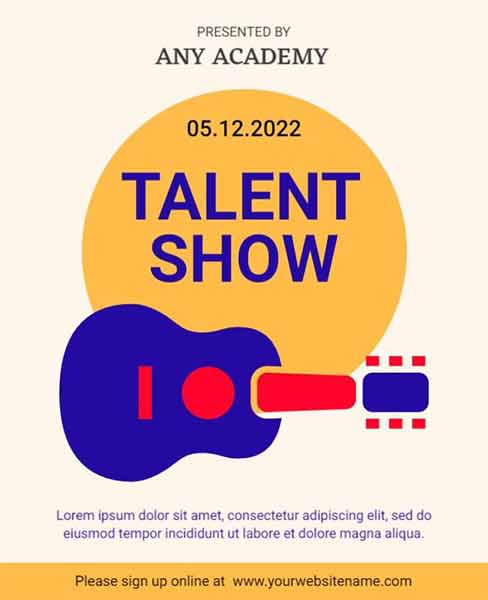 Talent Show Flyer Templates – Free | Customize | Download