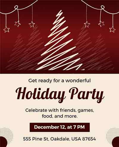 Holiday Party Flyer Templates – Free | Customize | Print